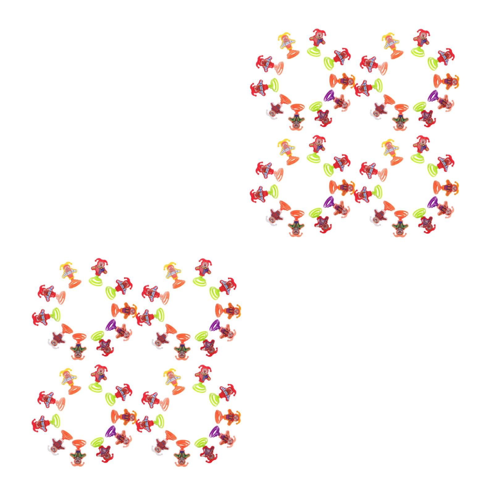 Worgeous 100 pcs Spring Toy Clown Spring Jumping Toy Cartoon Jump ...