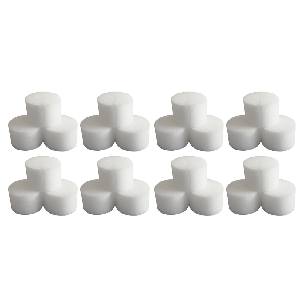 Worgeous 100PCS Moisturized Hydroponic Sponges 44mm White Soilless ...