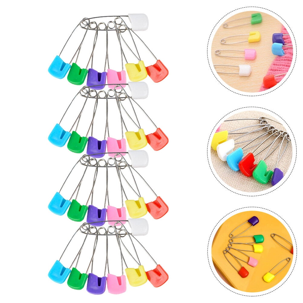 Worgeous 100Pcs Baby Pins for Diapers and Clothing Durable Steel and ...