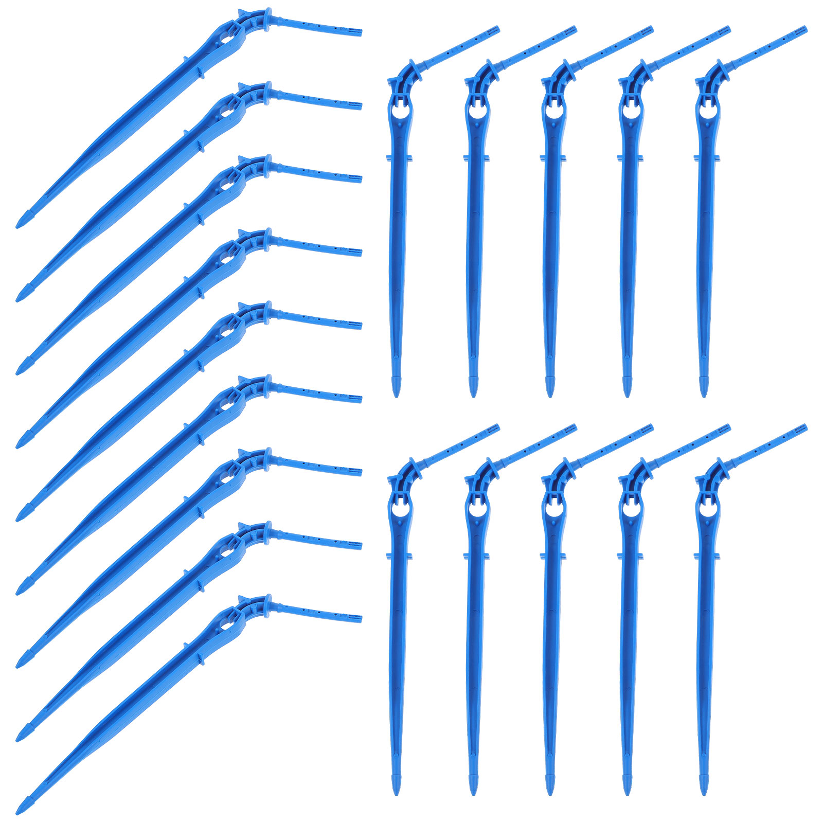 Worgeous 100Pcs Drip Emitters Irrigation System Drip Heads Water Flow ...