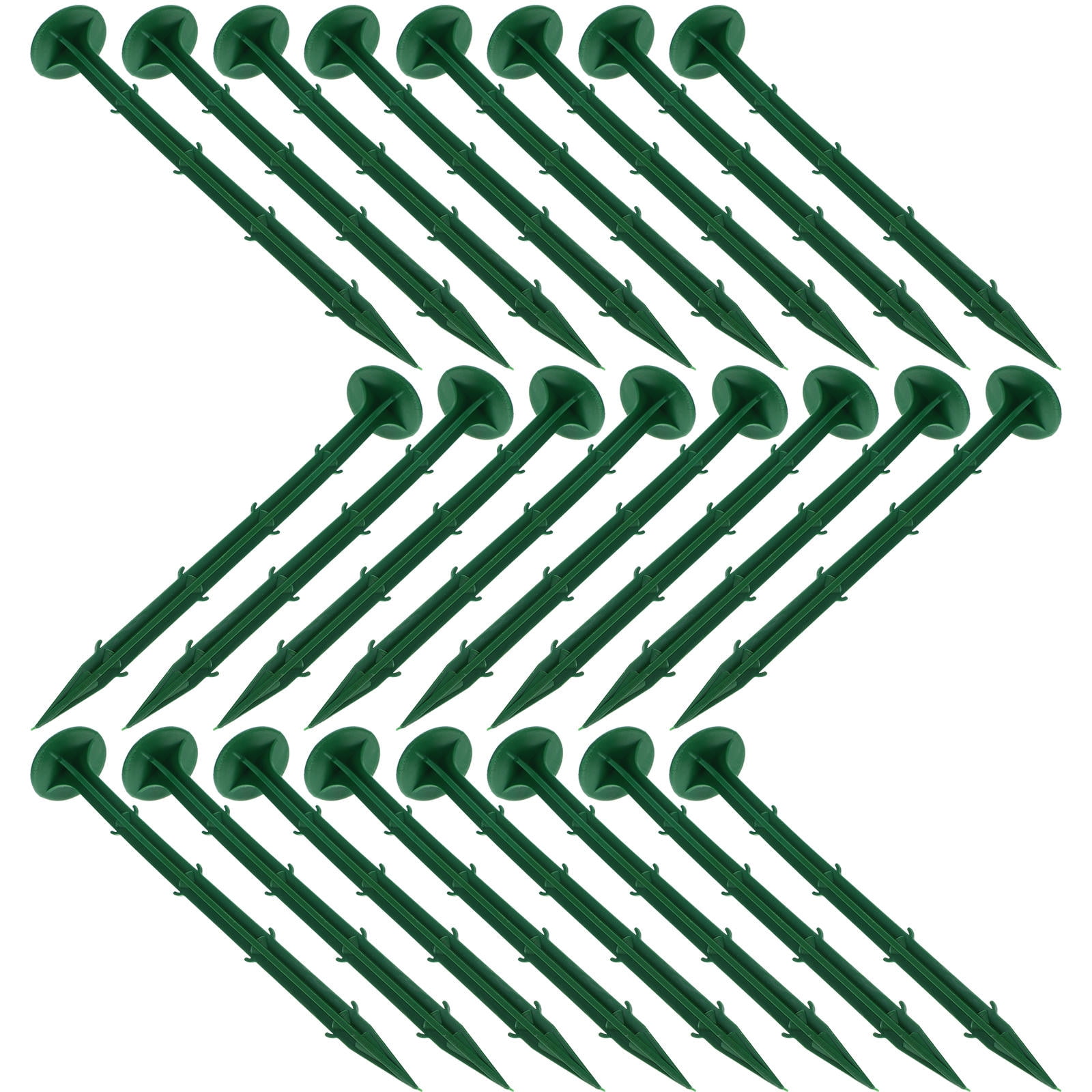 Worgeous 100Pcs Gardening Stakes Garden Plastic Stakes Ground Nails ...