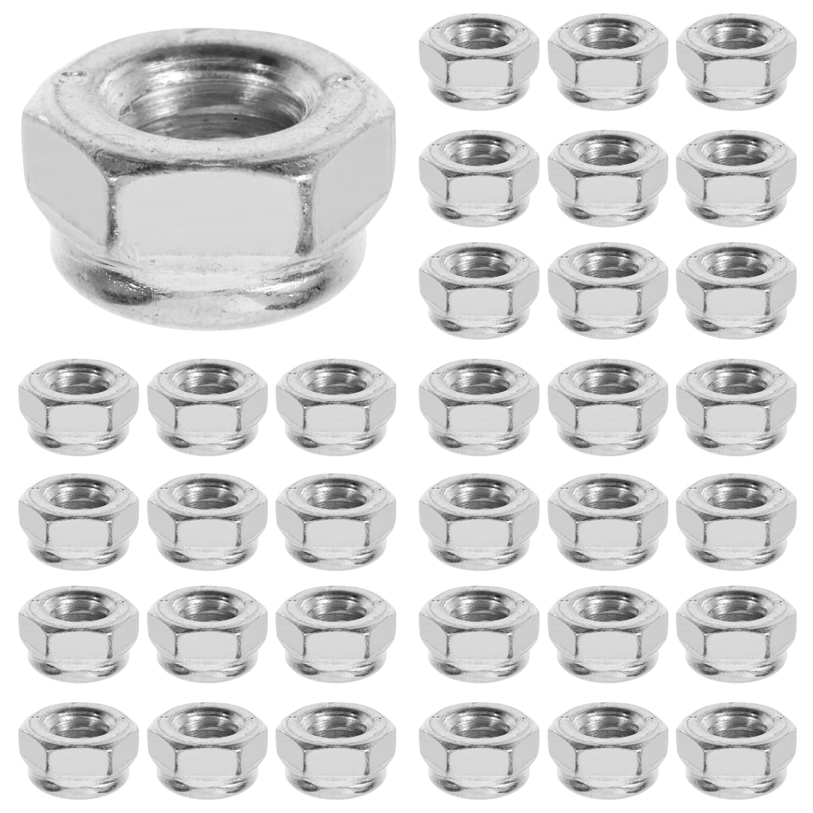 Worgeous 100Pcs Lock Nut Convenient Hexagon Lock Nut Hexagon Lock Nut ...