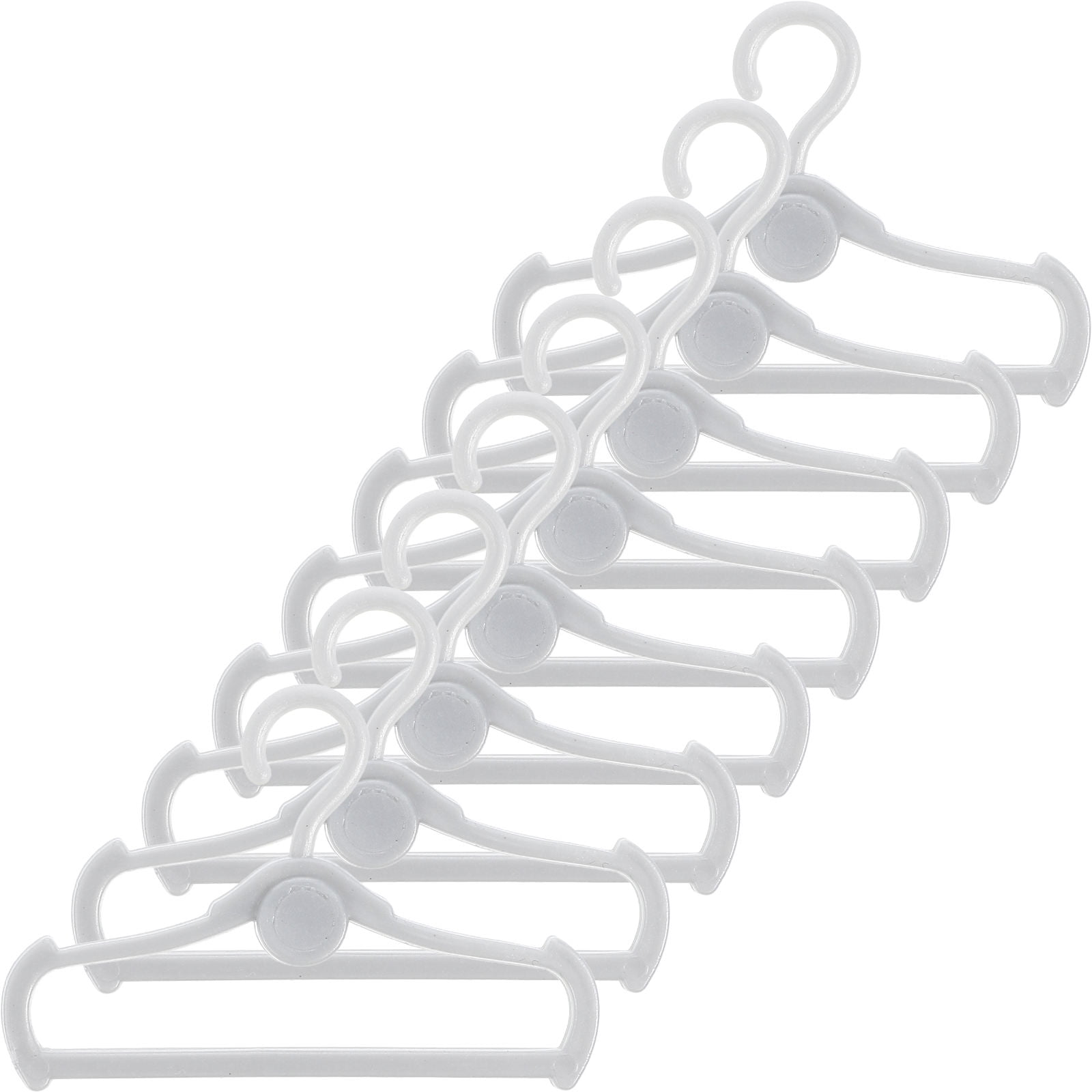 Worgeous 100Pcs Mini Hangers for Dolls Clothes and Crafts in Grey with ...