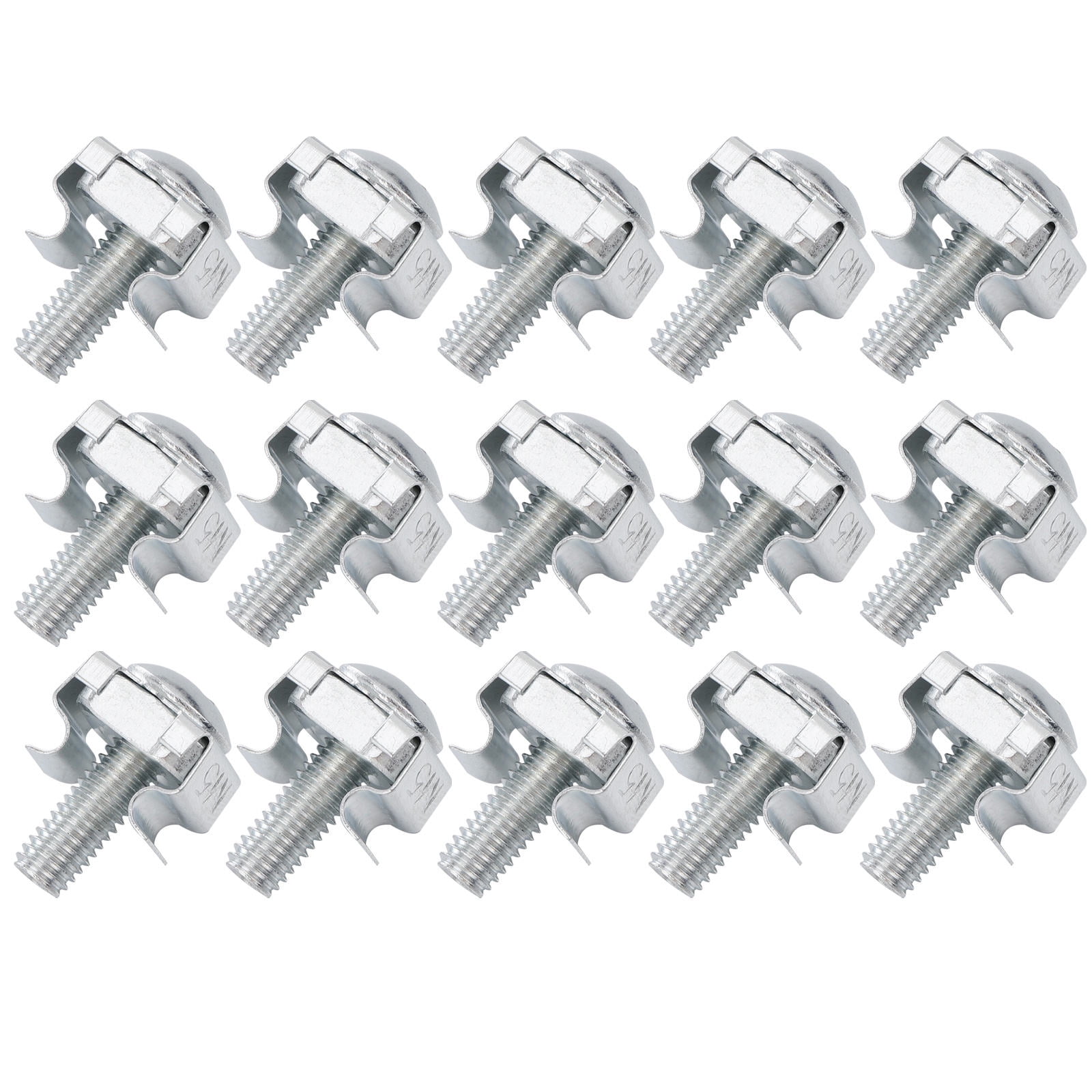 Worgeous 100Set Silver Steel Mount Cage Nuts for Equipment - Walmart.com