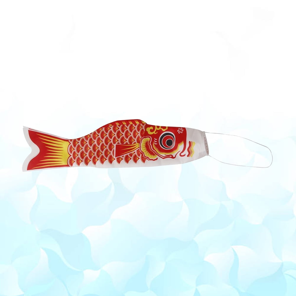 COSMOBETTY Koinobori Windsock Traditional Japanese Red 1Set 39.4 x 8.7 ...