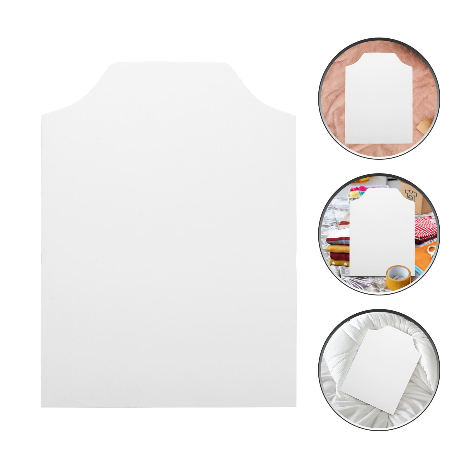 Worgeous 100pcs Cardboard Shirt Inserts Folding Forms White Cardboard ...
