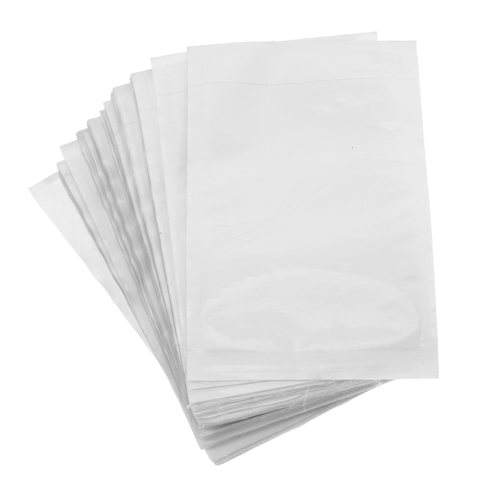 Worgeous 100pcs Clear Adhesive Packing List Envelopes Transparent ...