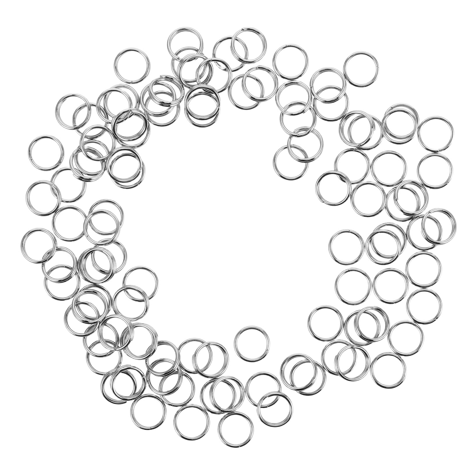 Worgeous 100pcs DIY Key Rings Keychain Rings For Keys DIY Metal Key ...