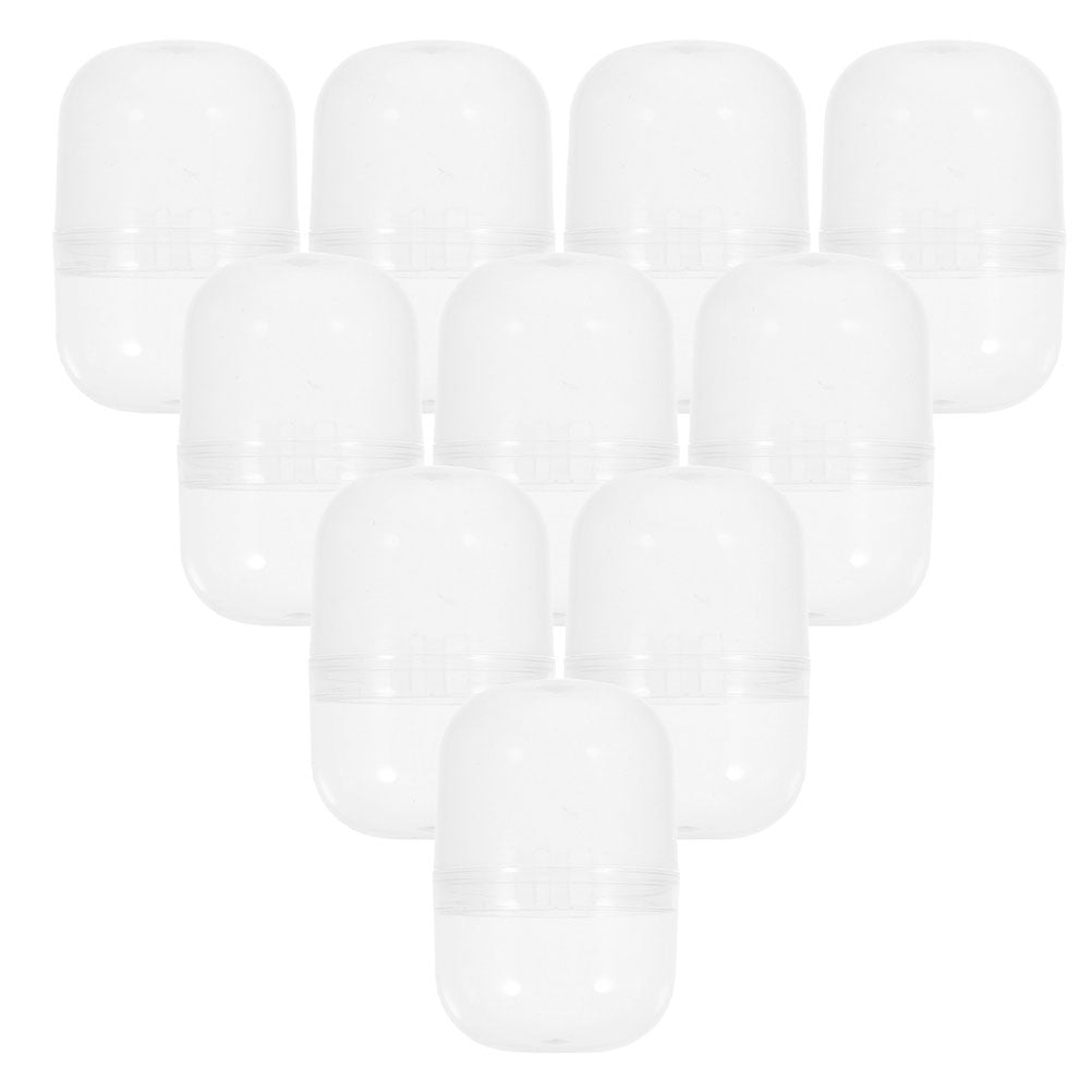 Worgeous 100pcs Fillable Empty Balls for Toy Vending Machine Plastic ...