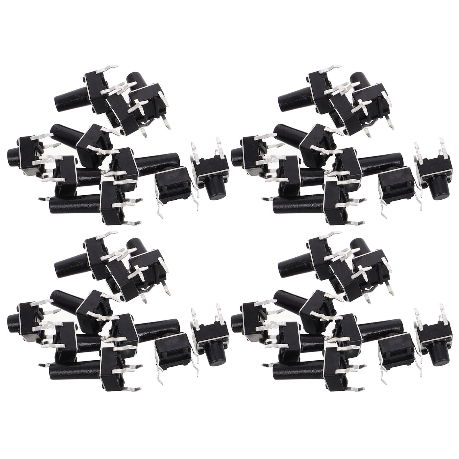 Worgeous 100pcs Micro Switches Tactile Push Button Switch Momentary ...