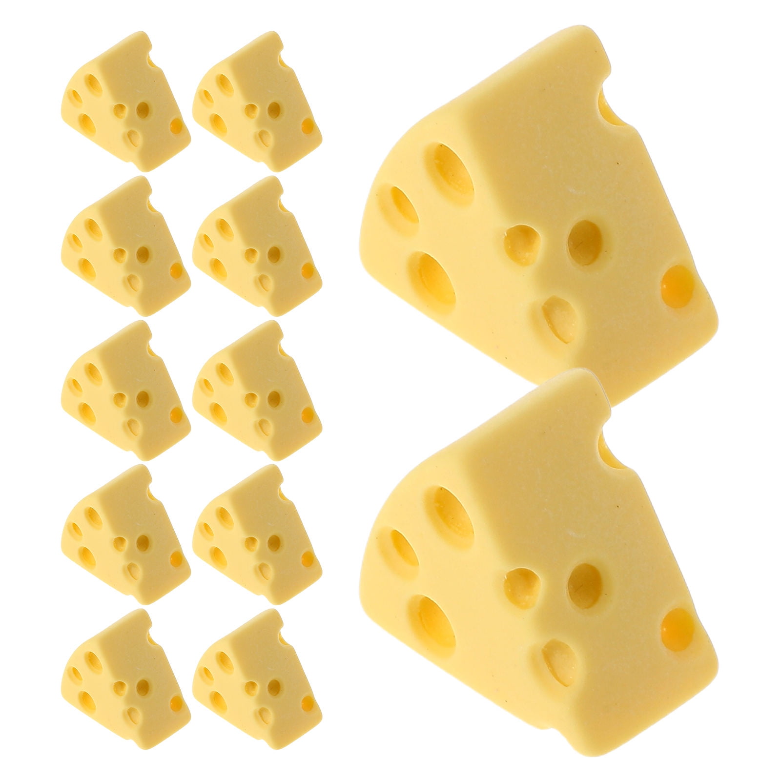 RENACLIPY cheese figurine Mini Resin Cheese Yellow 100pcs - Walmart.com