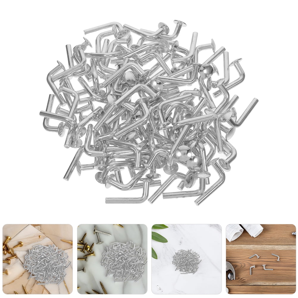 Worgeous 100pcs Heavy Duty Galvanized Pallet Rack Safety Pins L-Shaped ...