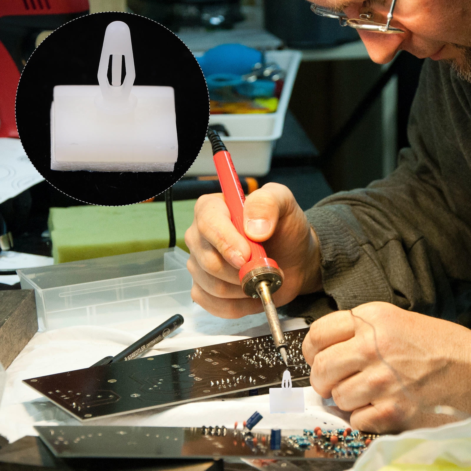 Worgeous 100pcs Pcb Spacer Circuit Board Support Reverse Locking ...