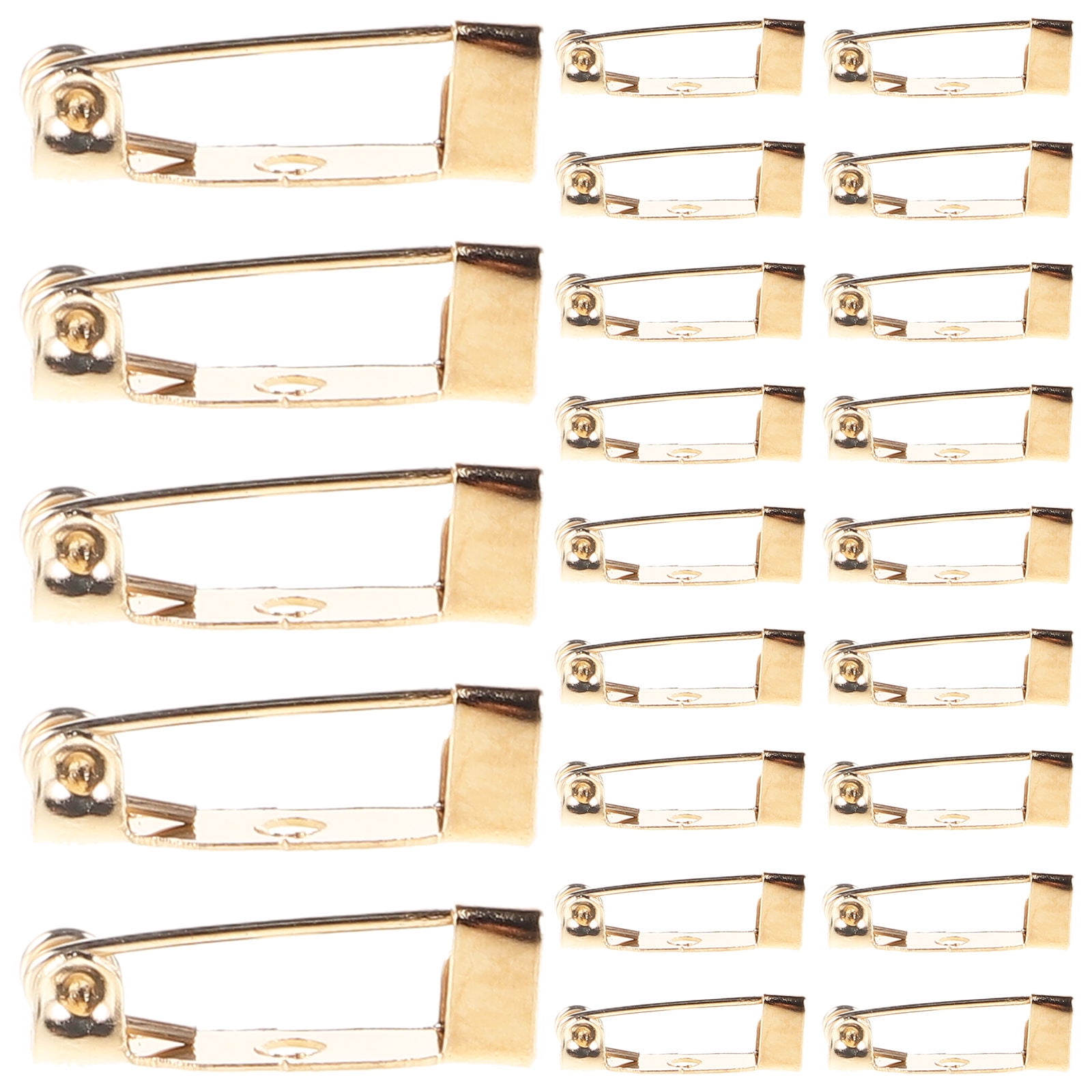 Worgeous 100pcs Safety Bar Pins Name Tag Pins for ID Badges Name Badge ...