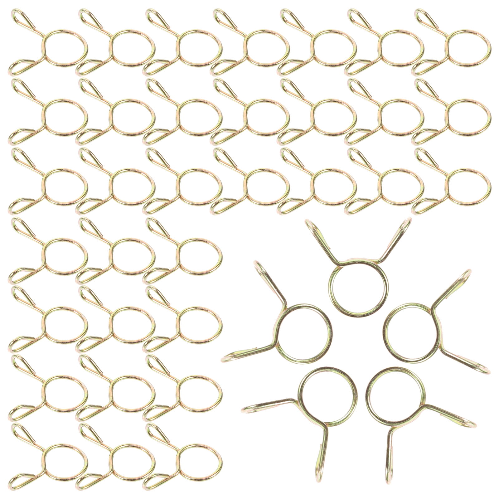 WORGEOUS 100pcs Hose Clamp Line Hose Clamp Hose Fastener 9mm Spring ...