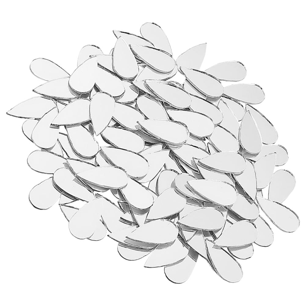 WHAMVOX Teardrop Shaped Acrylic Mirror Stickers for Crafts Self ...