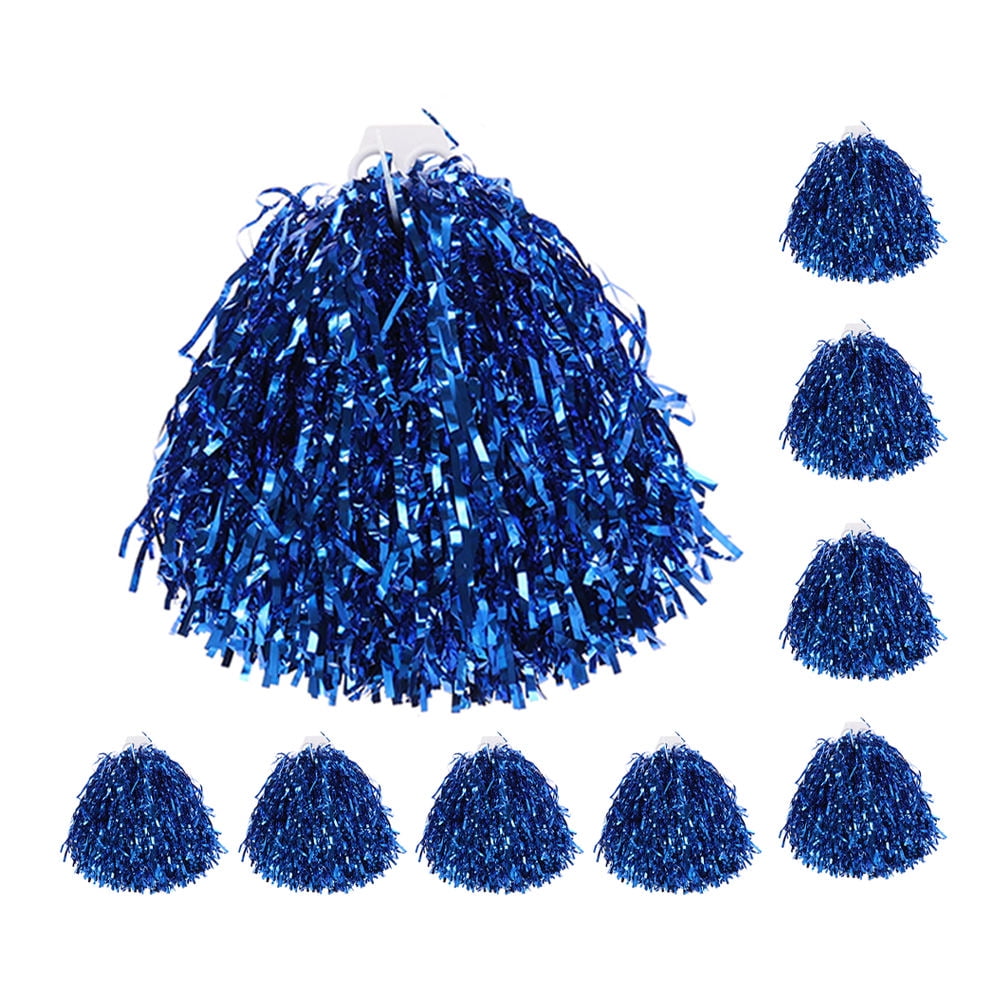 Worgeous 10PCS Cheerleading Hand Flowers Cheerleading Metallic Poms ...