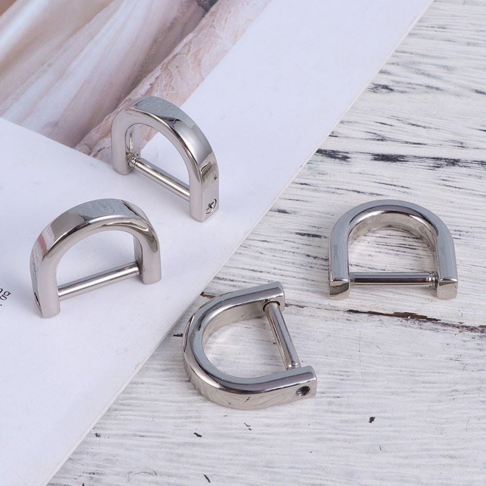 Worgeous 10PCS D-Ring with Closing Screw Detachable DIY Leader Strap ...