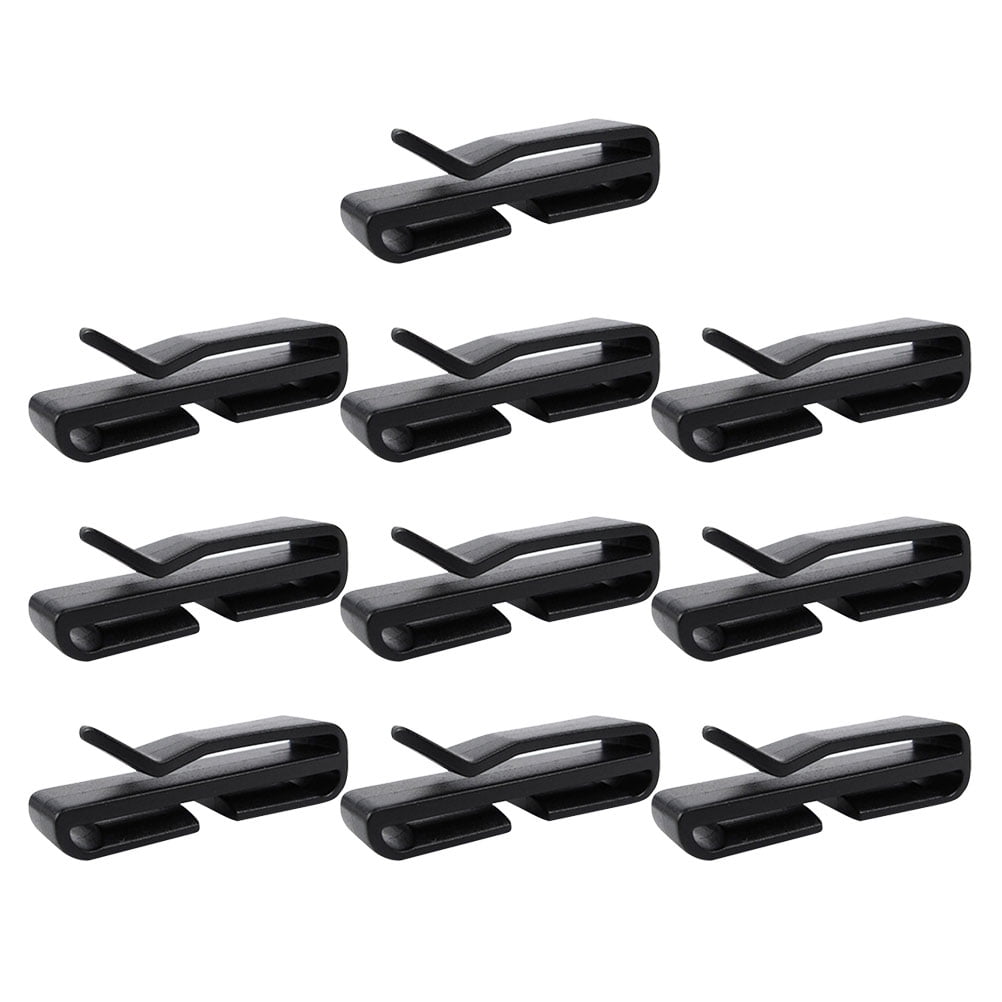 Worgeous 10PCS Plastic Clip Webbing Ending Clip Belt Hiking Camping ...