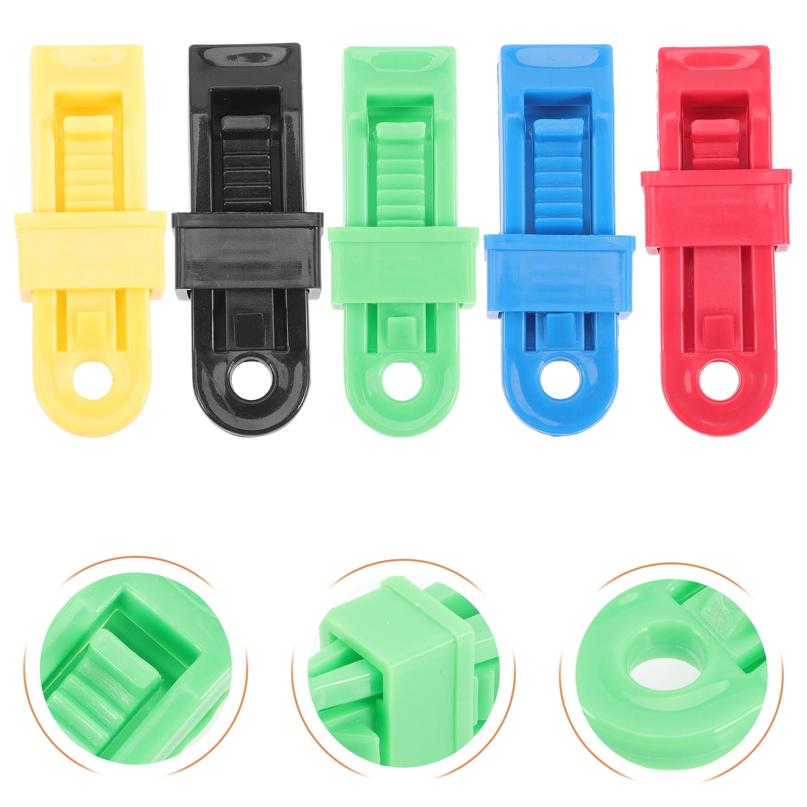 Worgeous 10Pcs Heavy Duty Tent Clips Windproof Tent Clamps Awning ...