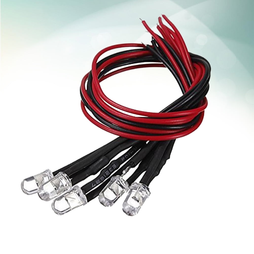 Worgeous 10Pcs Led Light Emitting Diodes Pre Wired For Costume Design ...
