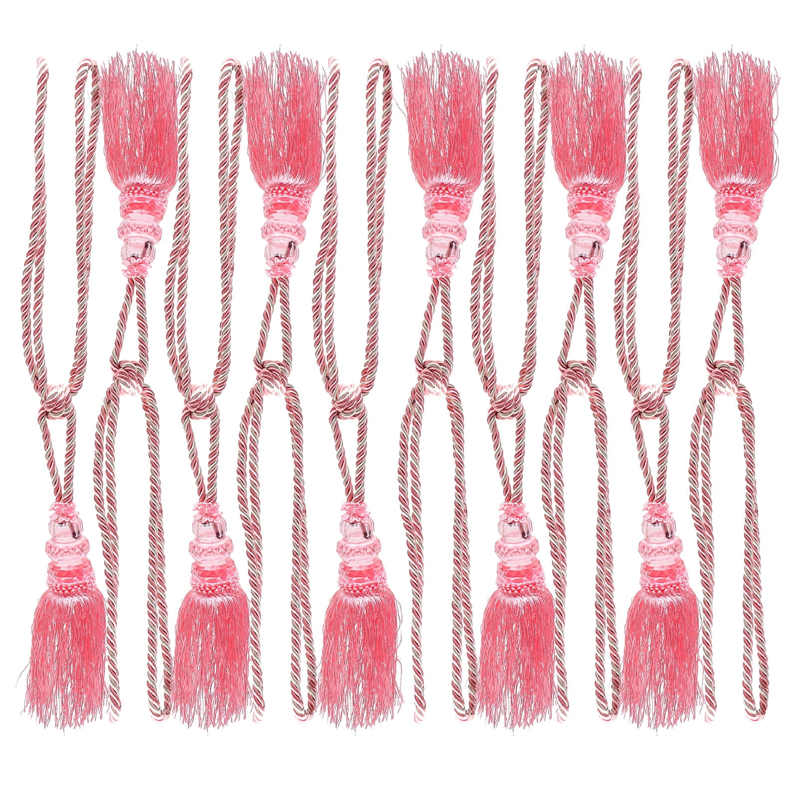 Worgeous 10Pcs Watermelon Red Synthetic Fiber Curtain Tiebacks for Home ...