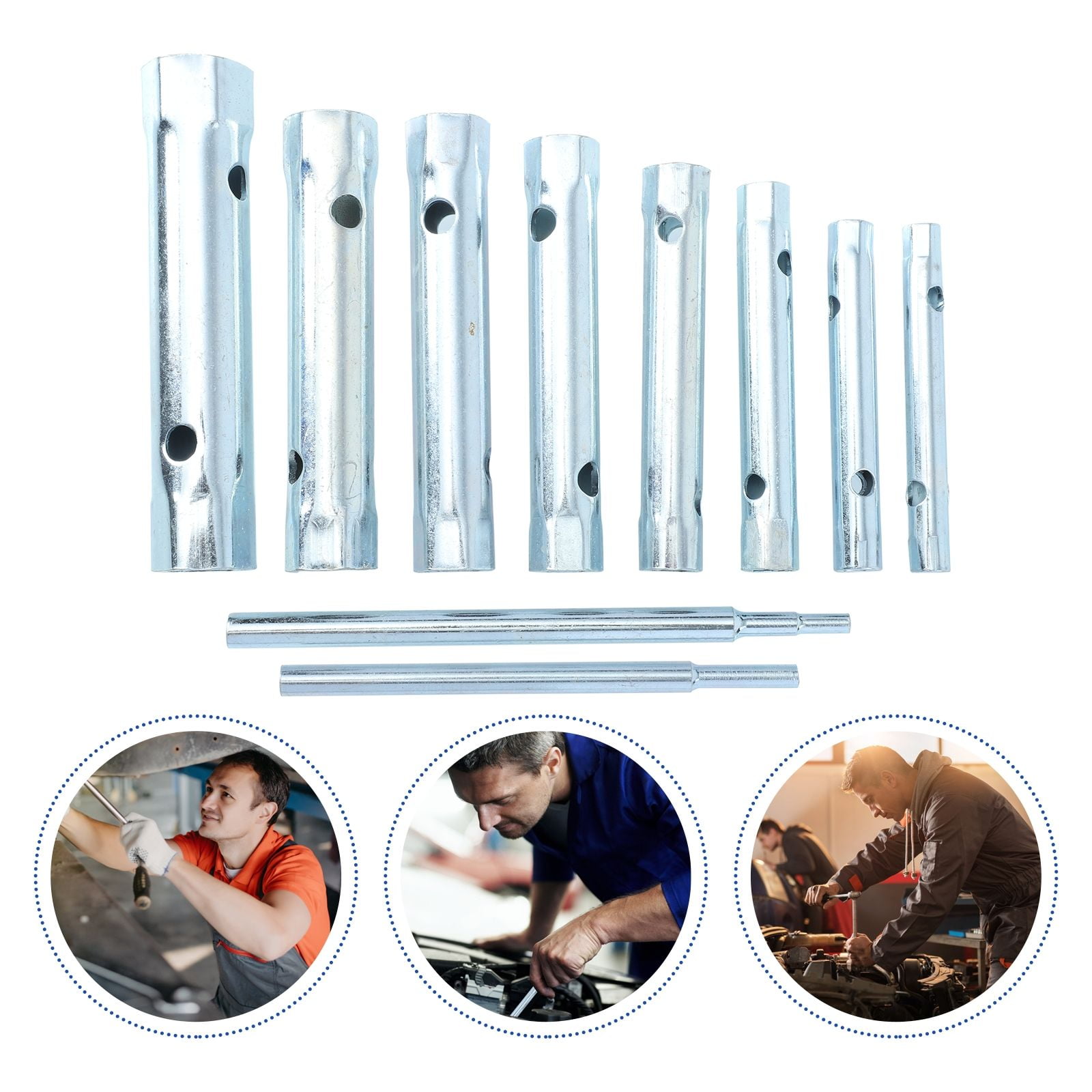 Worgeous Socket Wrench Spanner Home Maintenance 10Pcs - Walmart.com