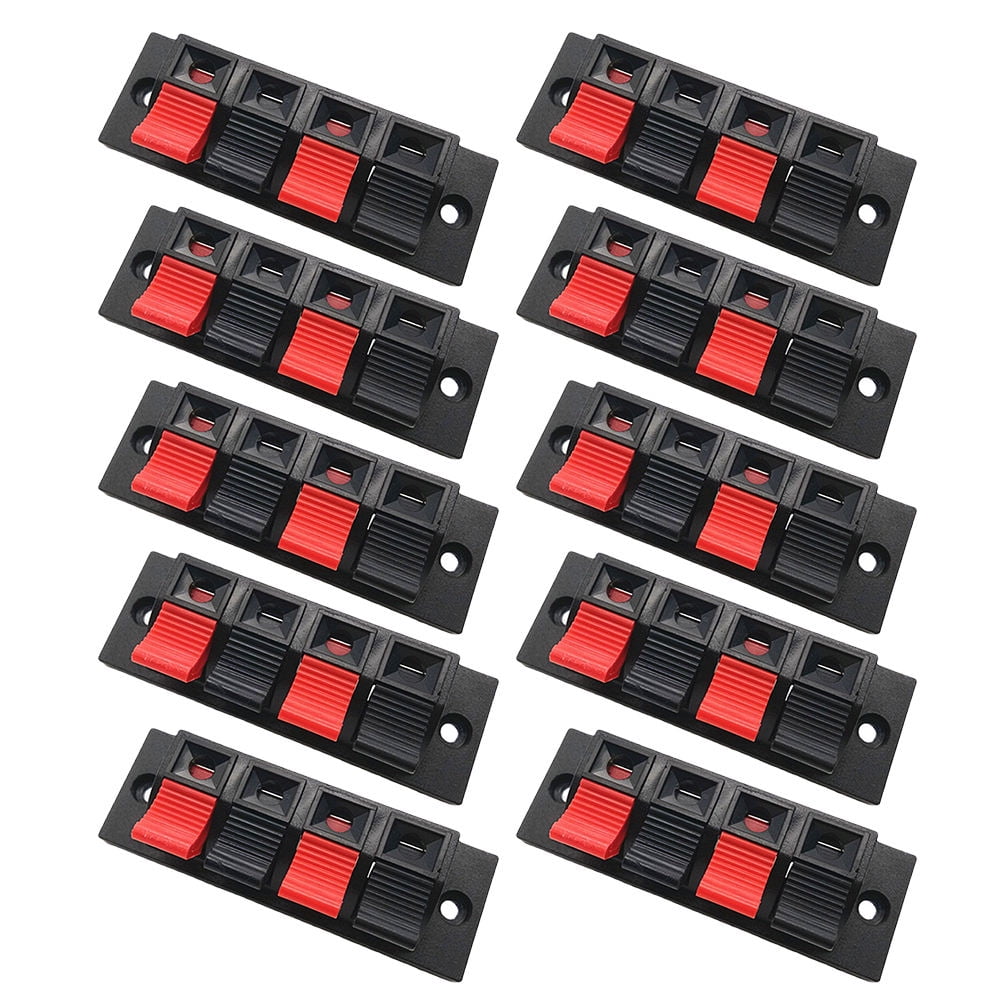 Worgeous 10pcs 4 Positions Connector Terminal Subwoofer Plug Terminal ...