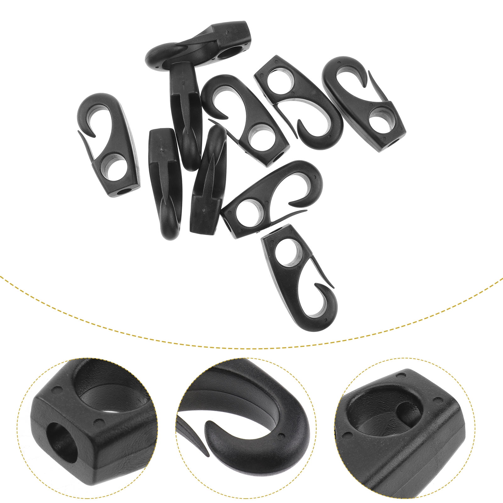 Worgeous 10pcs Canoe Kayak Buckles Accessories Plastic Fishing Rigging ...