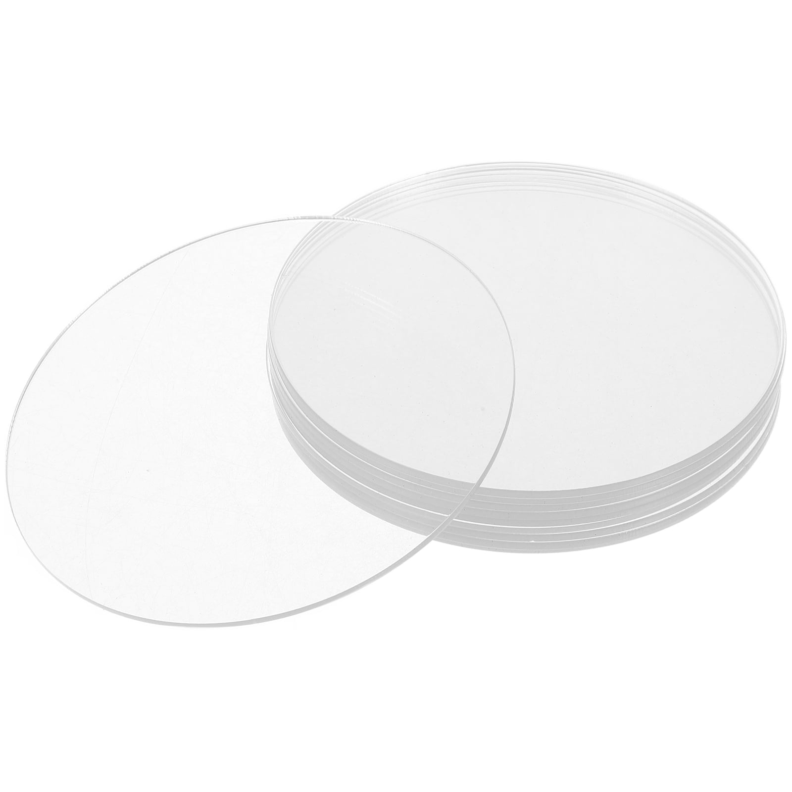 WHAMVOX Clear Acrylic Rounds for Crafts Transparent Plastic Sheets ...