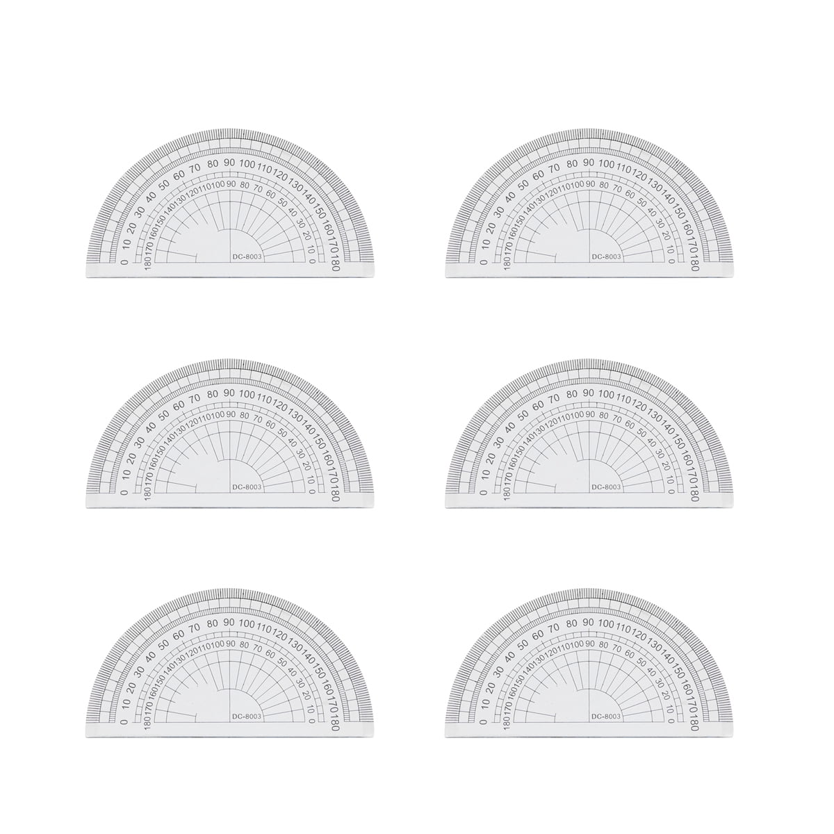 COSMOBETTY Protractor Transparent 10Pack 4Inch - Walmart.com