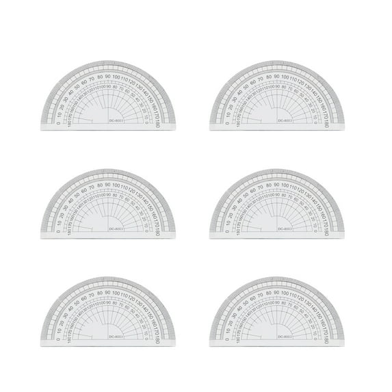 COSMOBETTY Protractor Transparent 10Pack 4Inch - Walmart.com