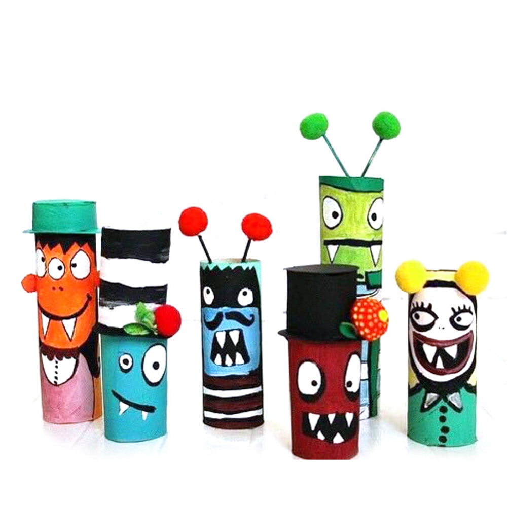 Worgeous 10pcs Creative DIY Paper Roll Interesting Children Hand-made ...