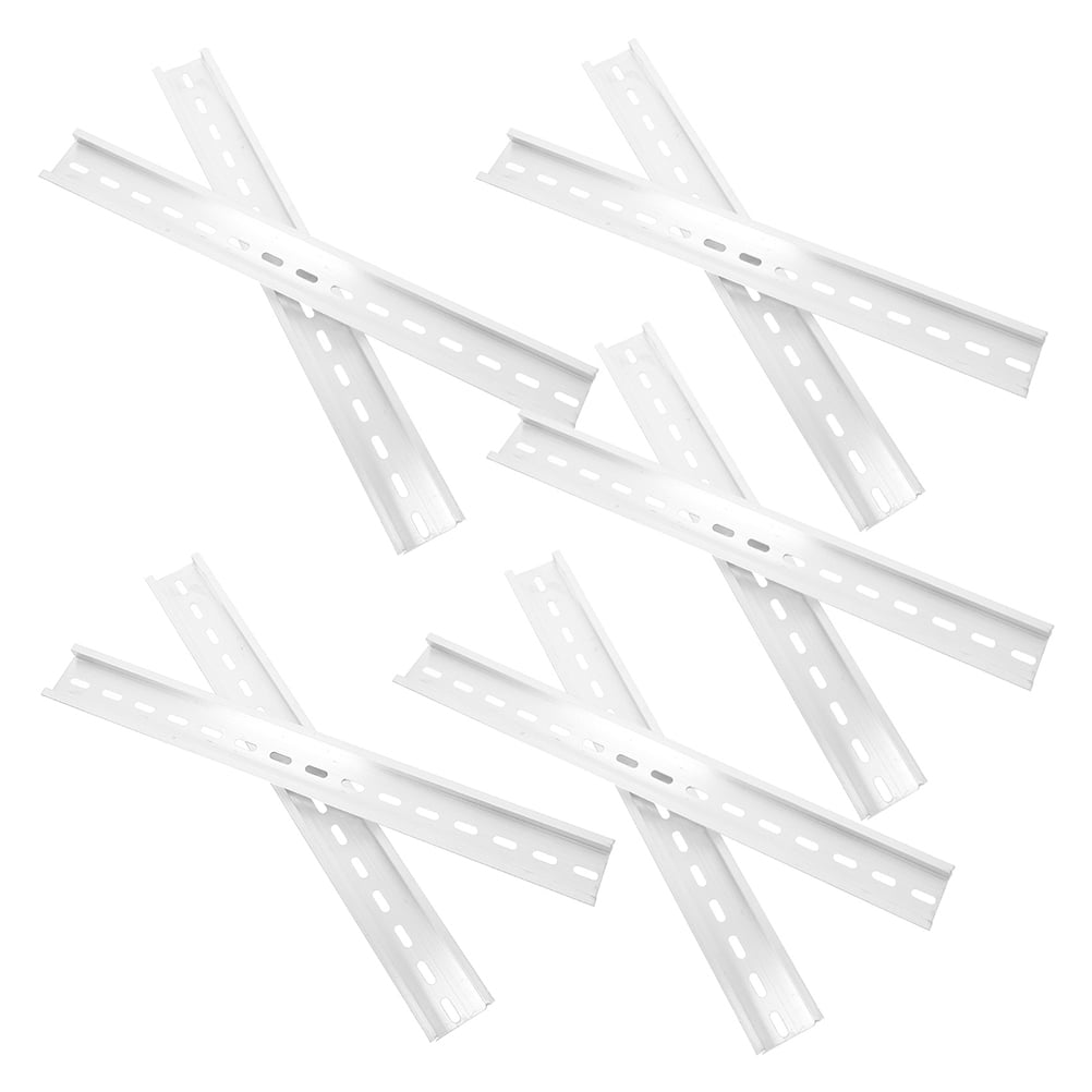 Worgeous 10pcs Electronic Slotted Din Rail Mounting Guide For ...