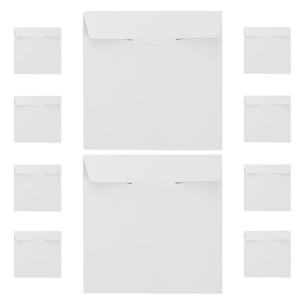 Worgeous 10pcs Flat White Cardboard CD/DVD Mailer Envelopes for Secure ...