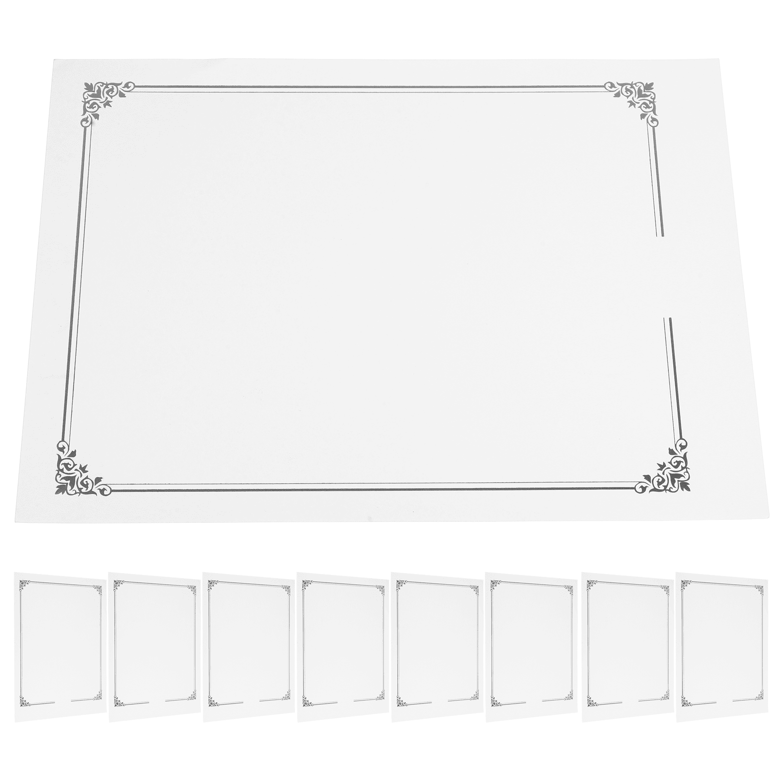 Worgeous 10pcs Foil Award Certificate Paper A4 Letter Size Shimmering ...