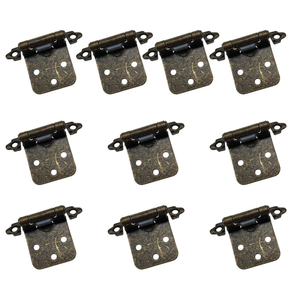 Worgeous 10pcs Iron Spring Hinges Self-closing Face Mount Hinges for ...