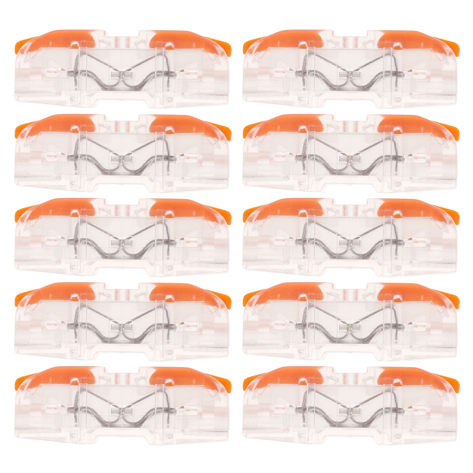 Worgeous 10pcs Lever Connectors Quick Splicing Terminal Block Wire ...
