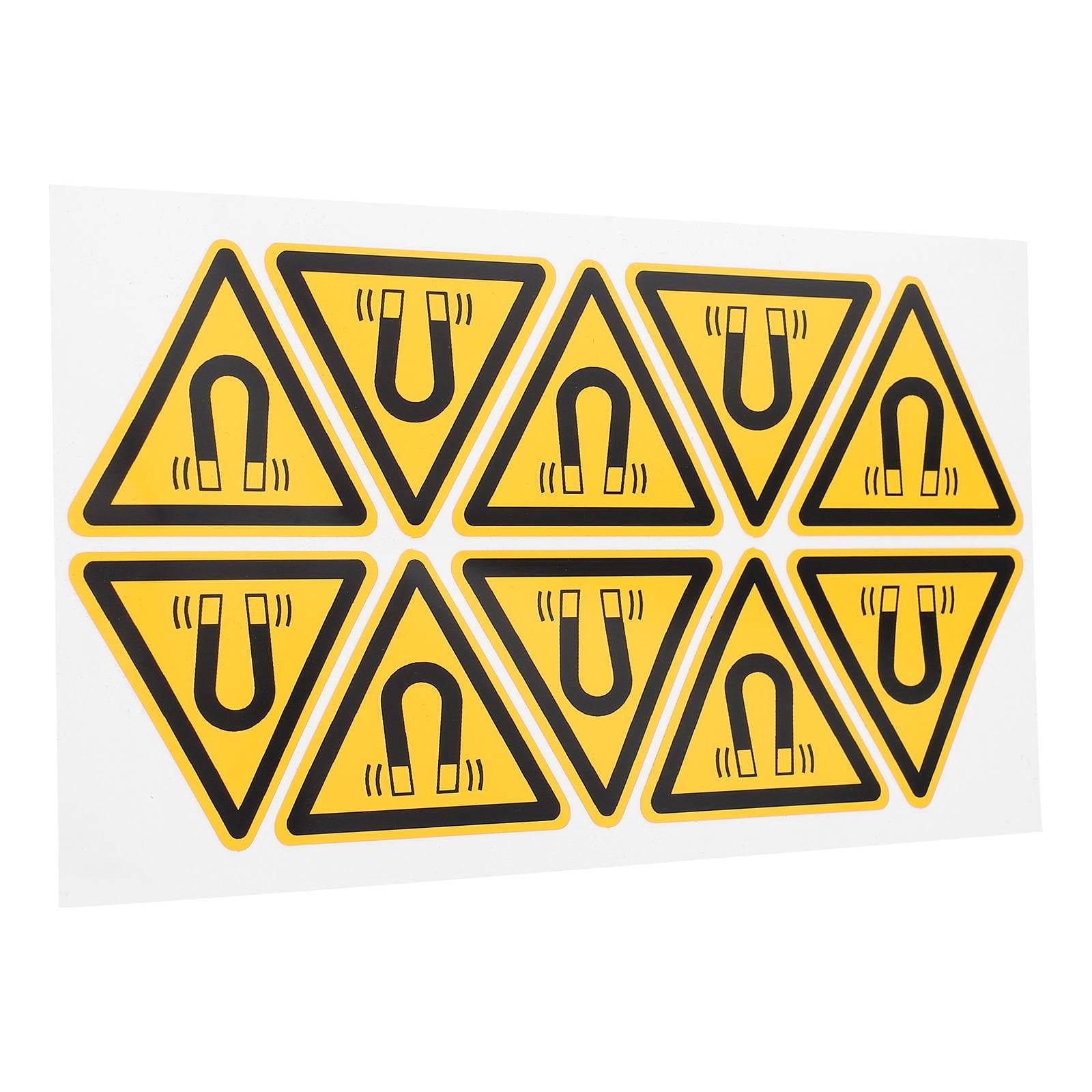 Worgeous 10pcs Magnetic Field Danger Caution Label For Mechanical ...