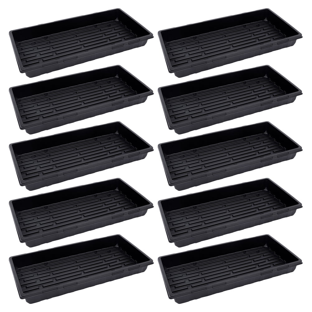 Worgeous 10pcs No Hole Nursery Flat Trays Plants Germinating Tray ...