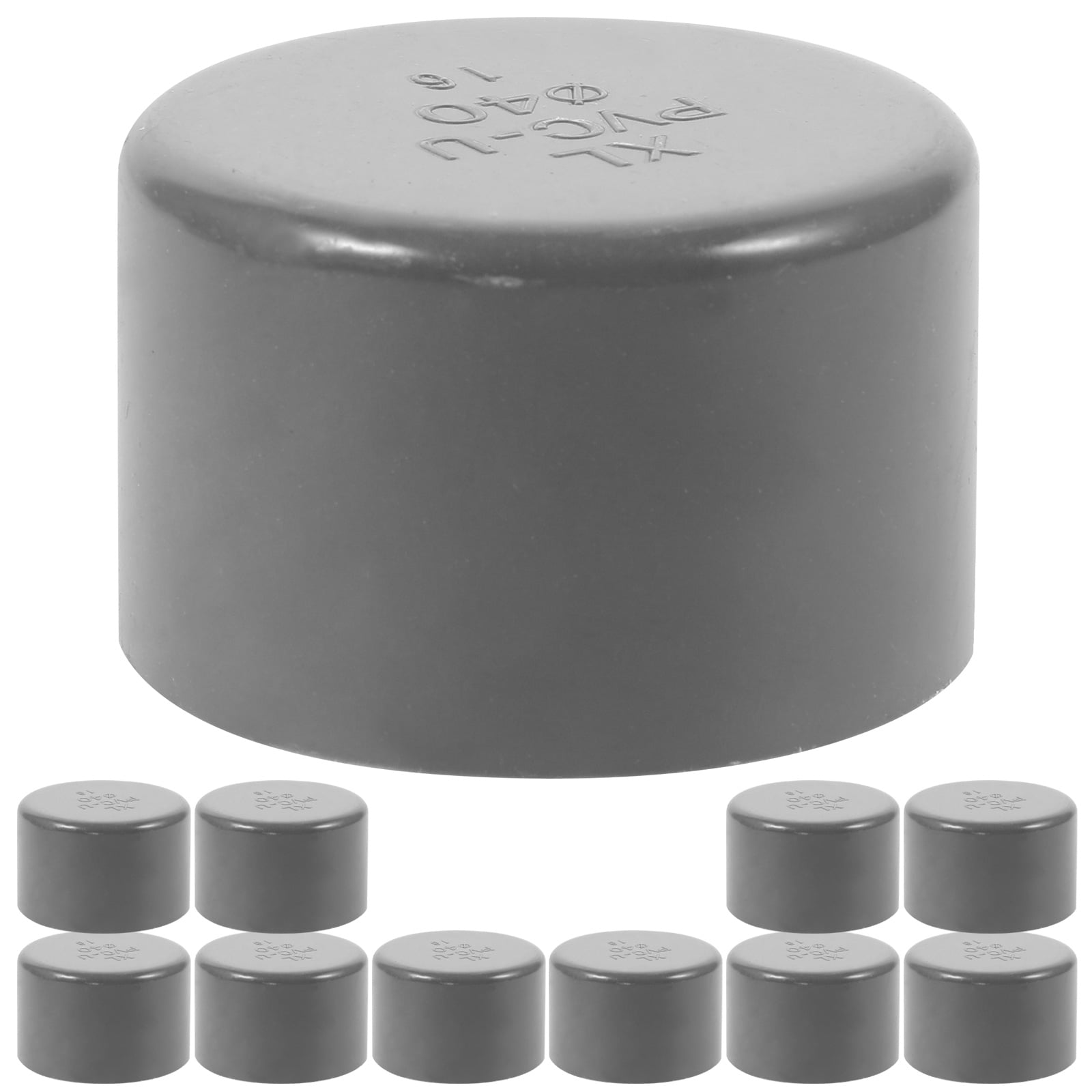 Worgeous 10pcs PVC Pipe End Caps PVC Pipe End Caps Replacement PVC Pipe ...