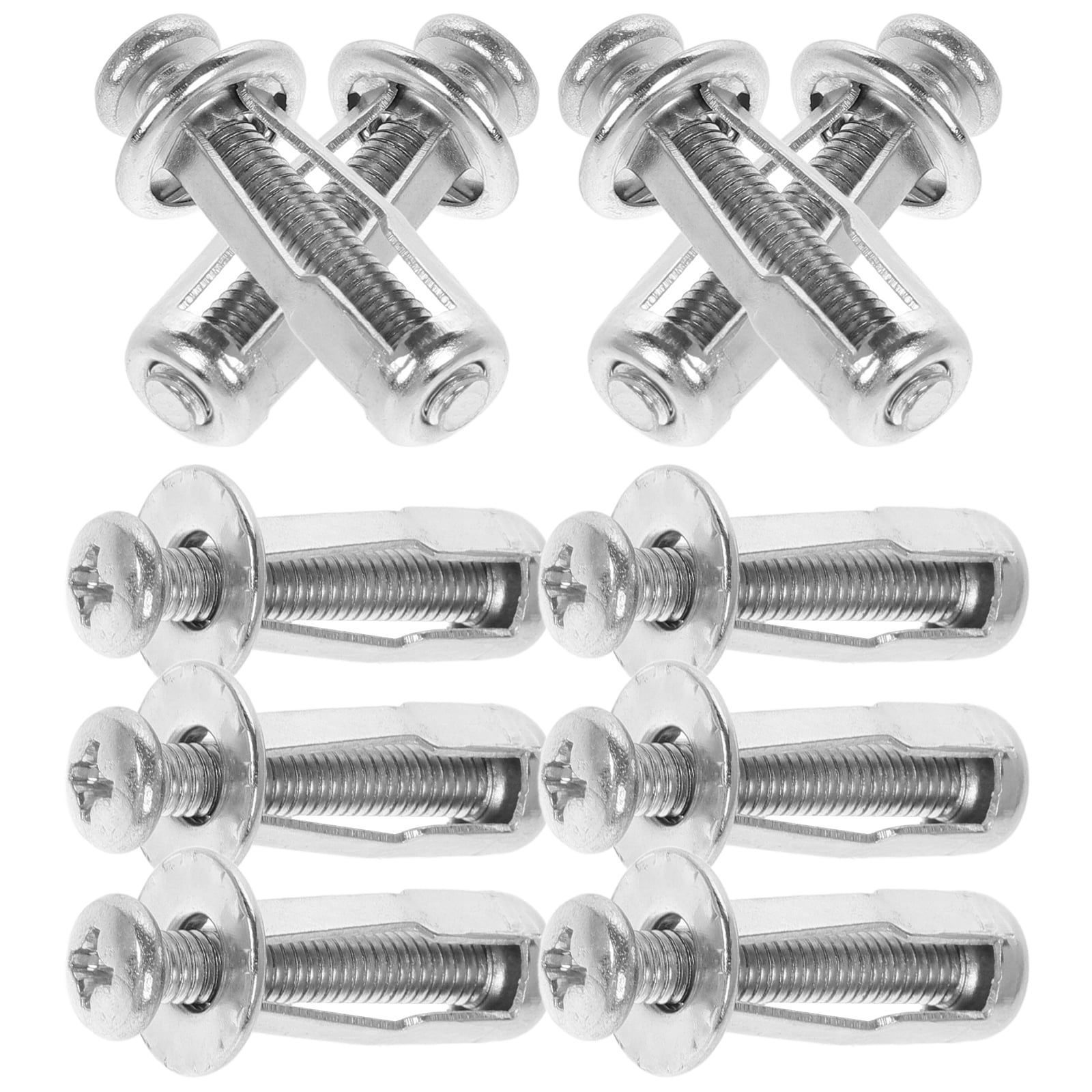 WHAMVOX 10pcs Petal Nuts Expansion Screw Metal Insert Assemblies with ...