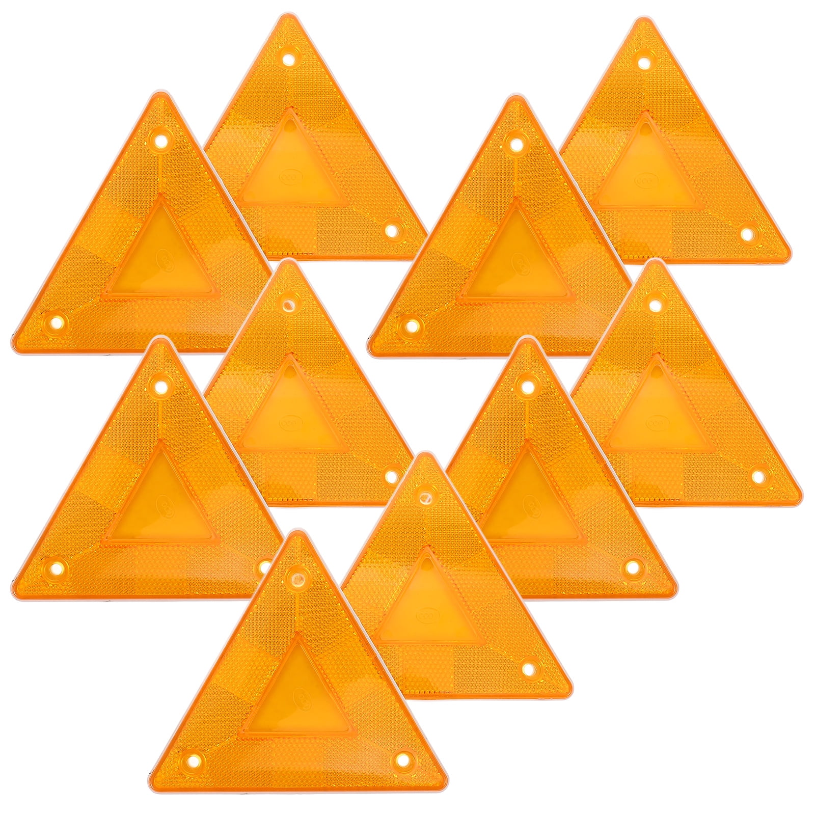 Worgeous 10pcs Reflective Road Triangles Car Punching Triangle ...