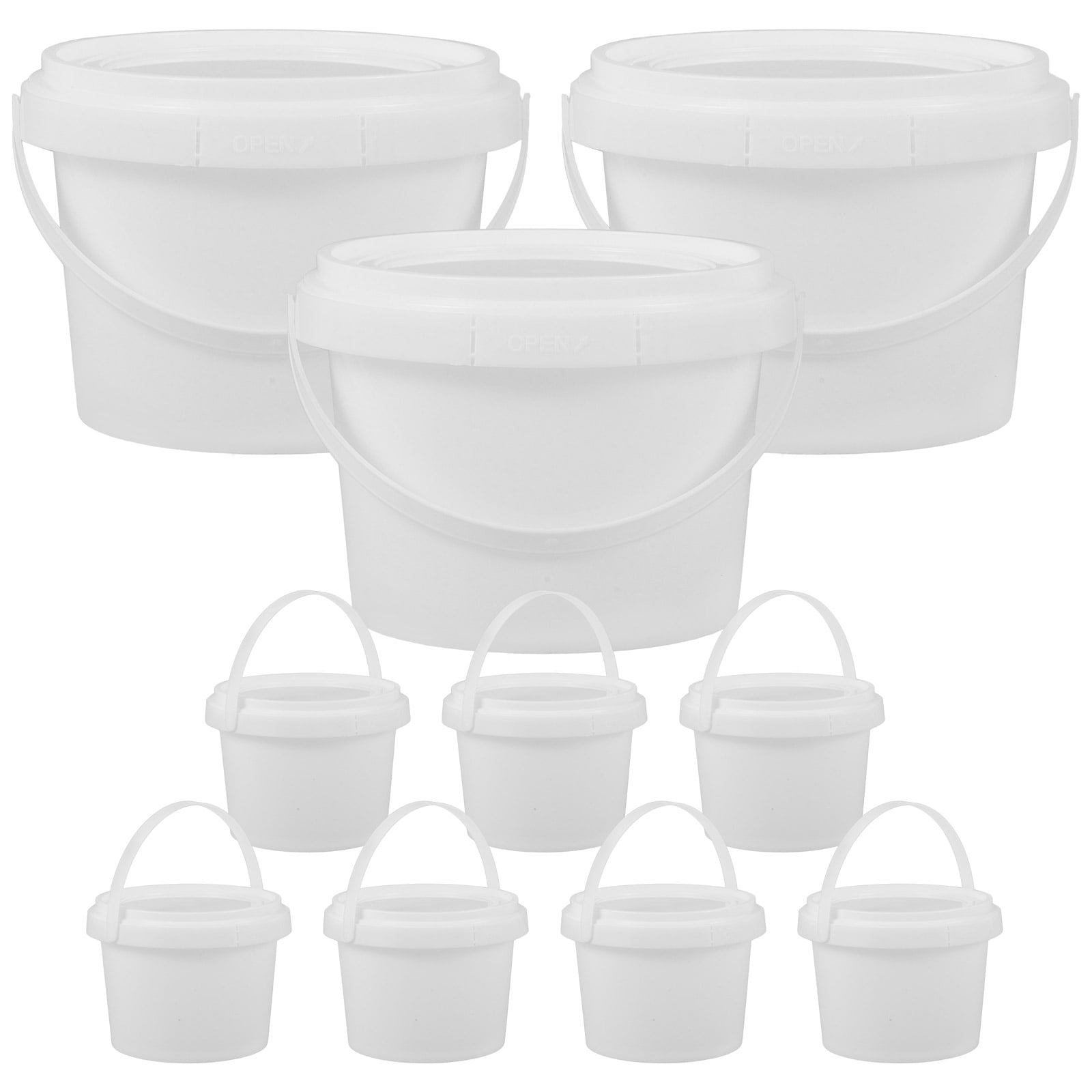 Worgeous 10pcs Reusable Ice Cream Containers Homemade Ice Cream Box ...