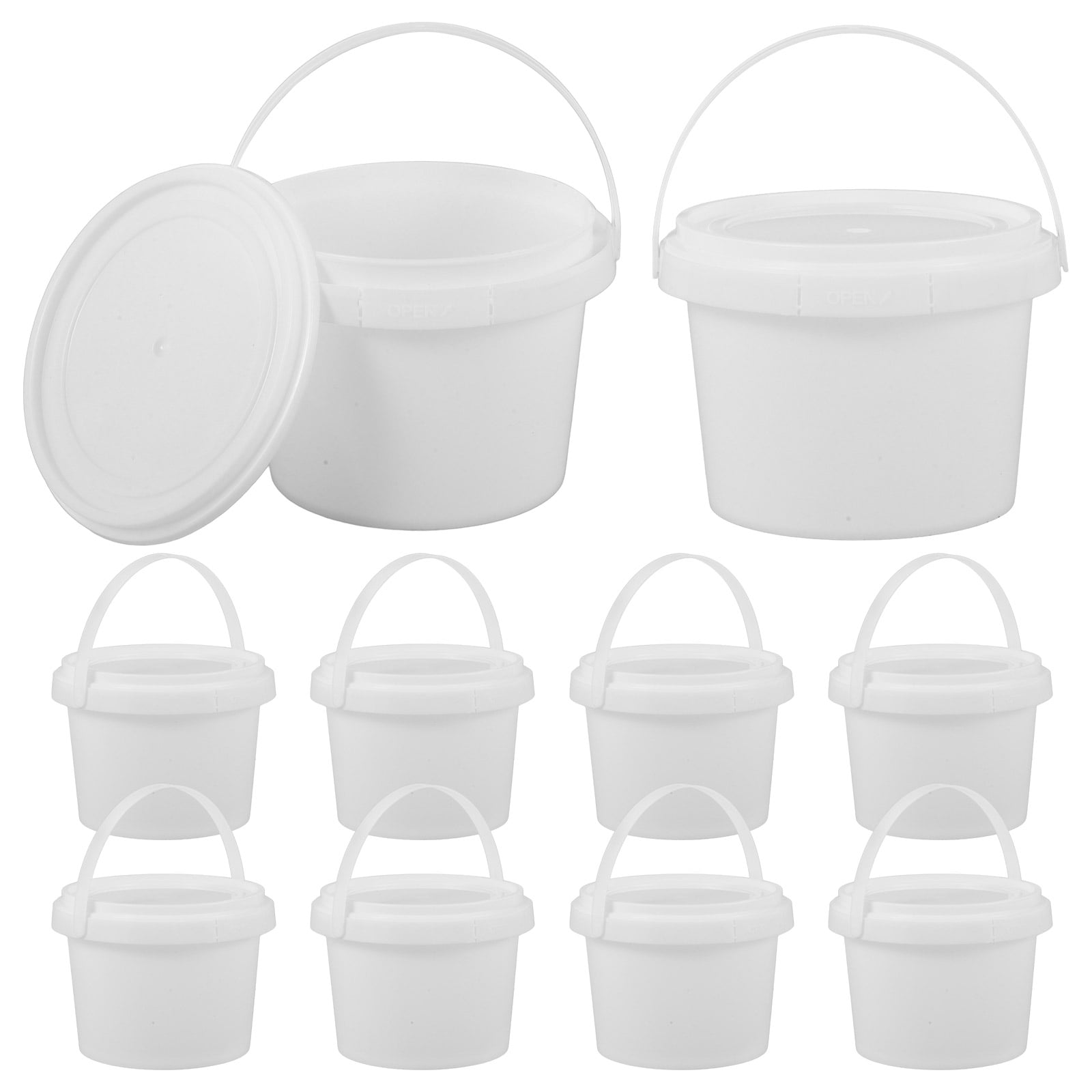 Worgeous 10pcs Reusable Ice Cream Containers for Homemade Ice Cream Box ...