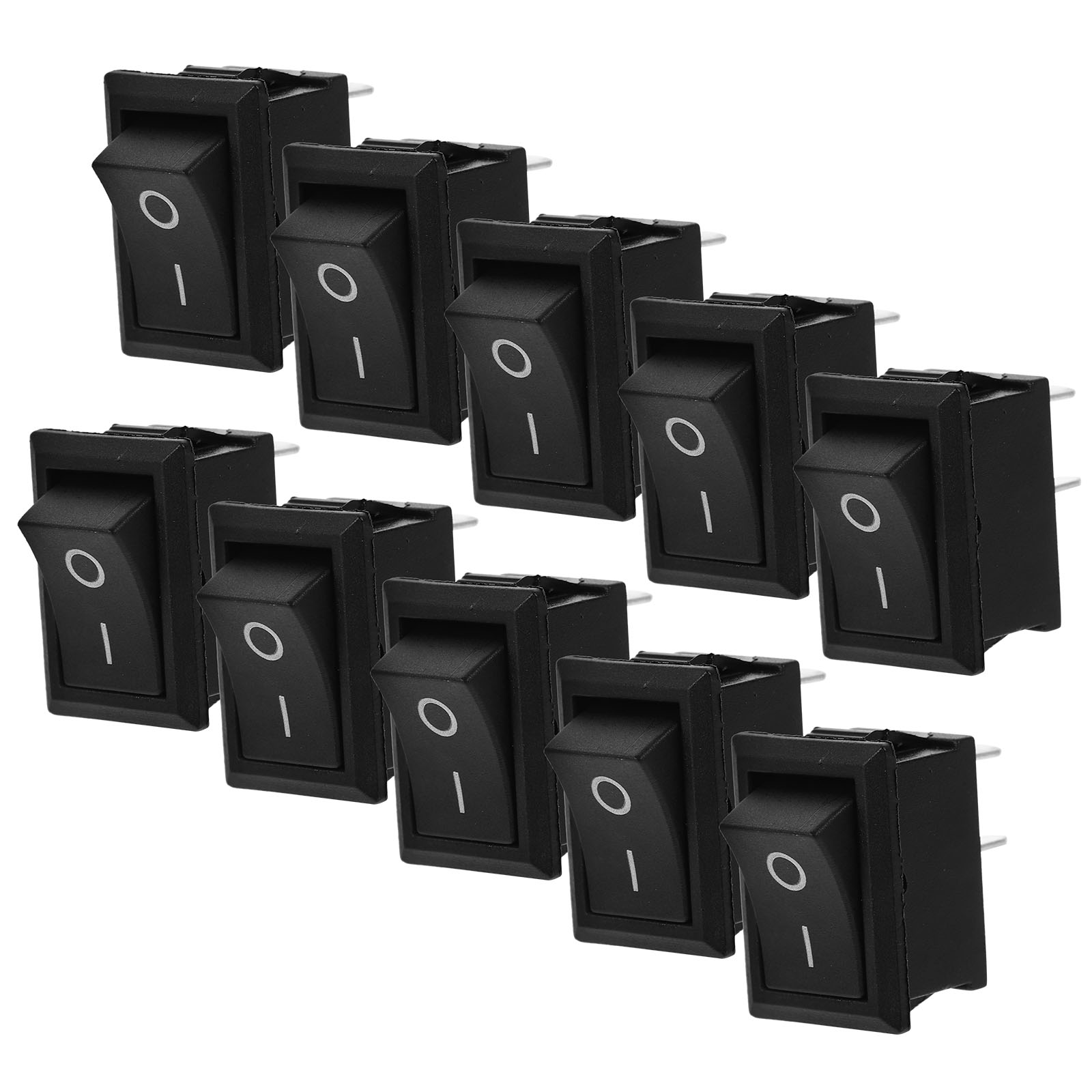 Worgeous 10pcs Rocker Switch On-off Switch Safety Push Button Safety ...