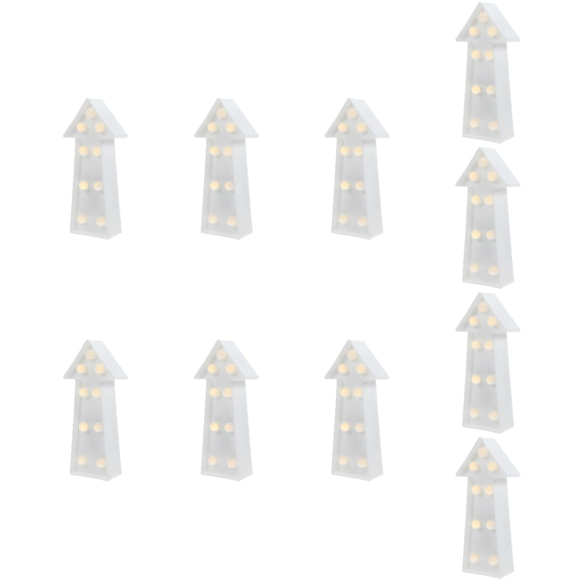 Worgeous 10pcs SOLUSTRE Led Sign LED Neon Lights 3D Sign Light LED ...