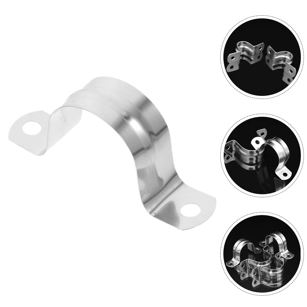 Worgeous Tube Fixing Clamps Conduit Clamp Silver 10Pcs - Walmart.com