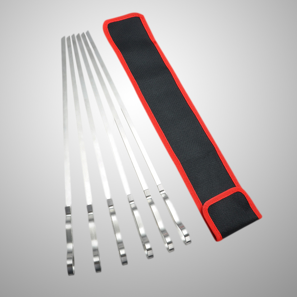 Worgeous 10pcs Stainless Steel Barbecue Resuable Meat Grill Forks BBQ ...