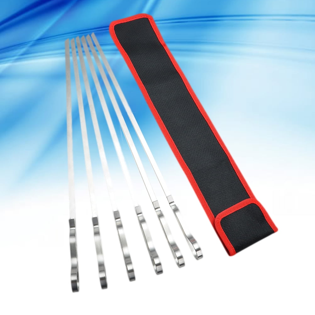 Worgeous 10pcs Stainless Steel Barbecue Resuable Meat Grill Forks BBQ ...